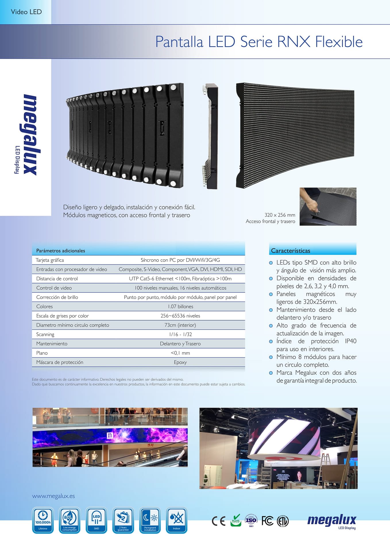Pantalla LED Publicitaria Serie XFR P2-3-4 Interior | Megalux LED